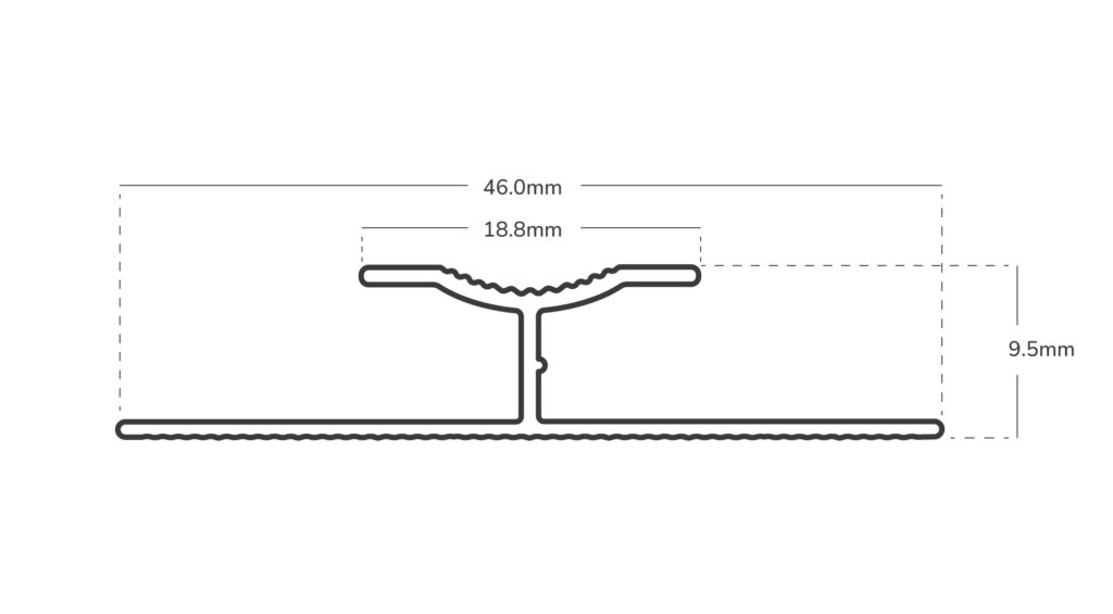 Carpet Metals Dual Edge for Carpet to Carpet - Tradepriced Carpet Underlay